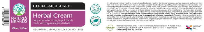 Herbal-Medi-Care Natural Herbal (Healing) Cream; 3.4floz