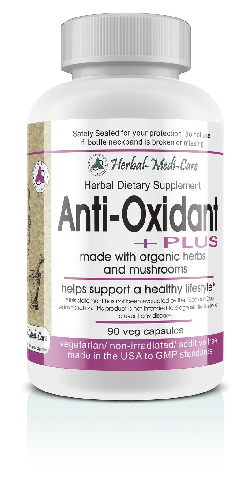 Herbal-Medi-Care Whole Food Anti-Oxidant PLUS Vegetarian Capsules; 90-